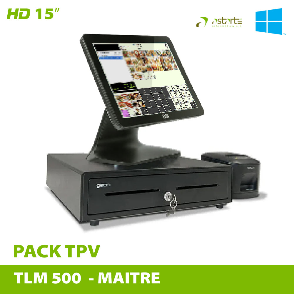 Pack TPV TLM 500 8 Gb Ram / 128 GB SSD Windows para MAÎTRE— La casa del TPV